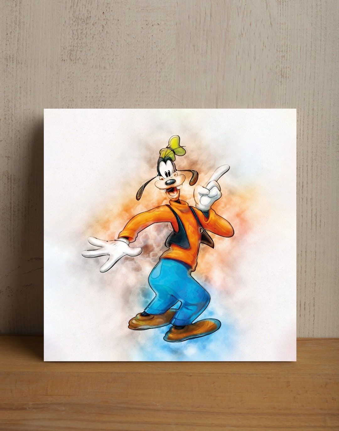 Goofy Canvas Painting - Disney Canvas Painting, Goofy Canvas 5x5 ...