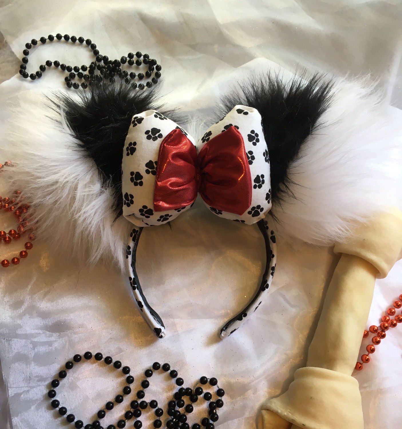 Cruella Deville Ears Disney Ears 101 Dalmatians Ears