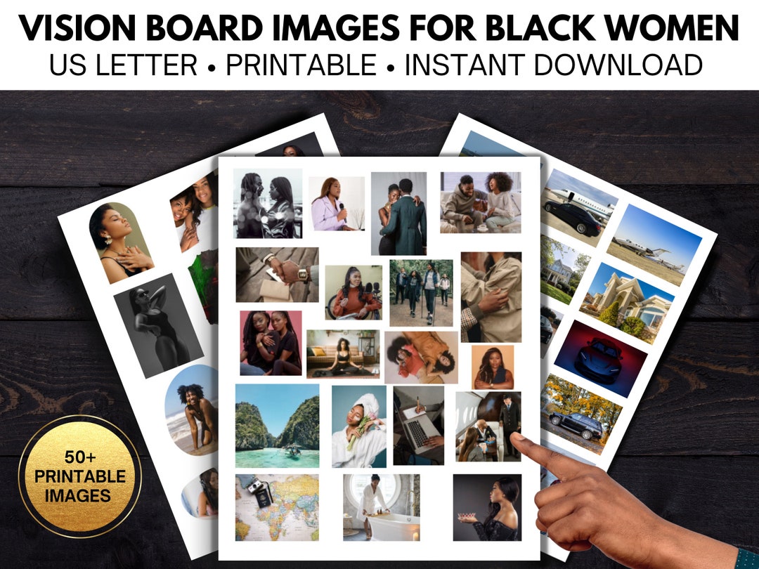 Premium Vision Board Images for Black Women - Etsy