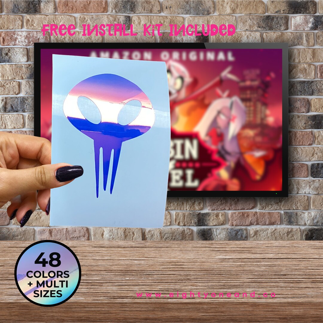 Hazbin Velvette Decal Fan Art Car Decal Velvette Skull Hazbin Hotel ...