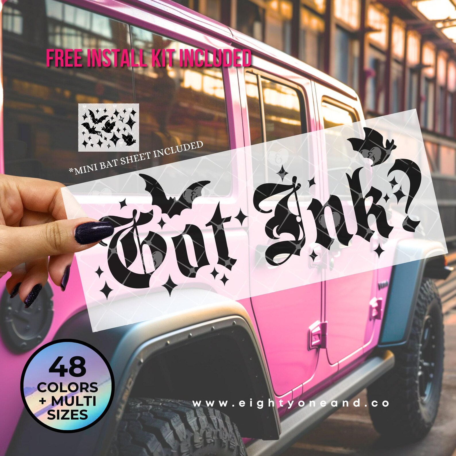 Got Ink Decal Got Ink? Tattoo Parlor Sticker Glossy Decals Spooky ...