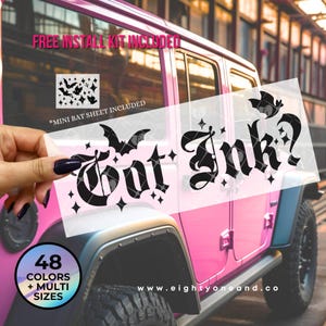 Got Ink Decal Got Ink? Tattoo Parlor Sticker Glossy Decals Spooky ...
