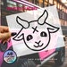 Cute Baphomet Demonic Goat Decal Spooky Decal Gothic Decal Spooky Cute ...