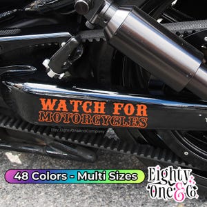 Watch for Motorcycles, Look Twice Save A Life, Motorcycle Decal, Look ...