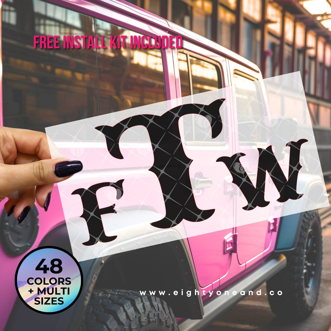 FTW Sticker Forever Two Wheels Decal for the Win Decal Biker Decal Bike ...