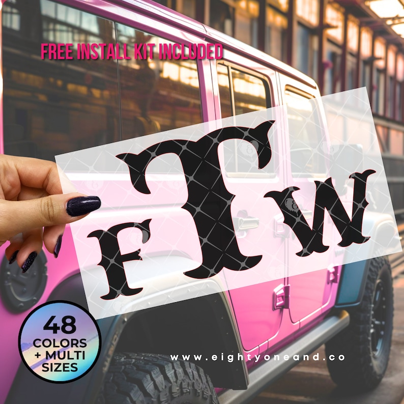 FTW Sticker Forever Two Wheels Decal for the Win Decal Biker Decal Bike ...