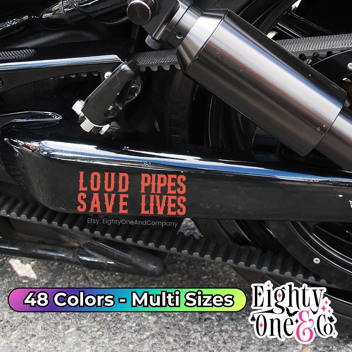 Loud Pipes Save Lives Sticker Loud Pipes Decal Car Decals Motorcycle ...