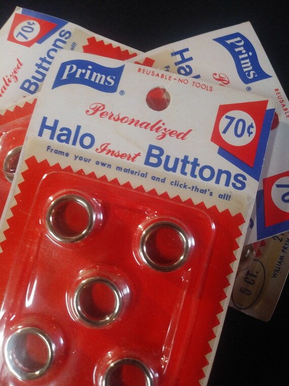Prims Halo Insert Buttons Make Your Own Buttons Vintage - Etsy