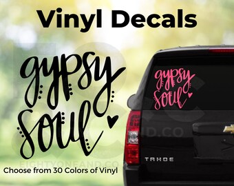 Gypsy Vinyl Decal - Etsy