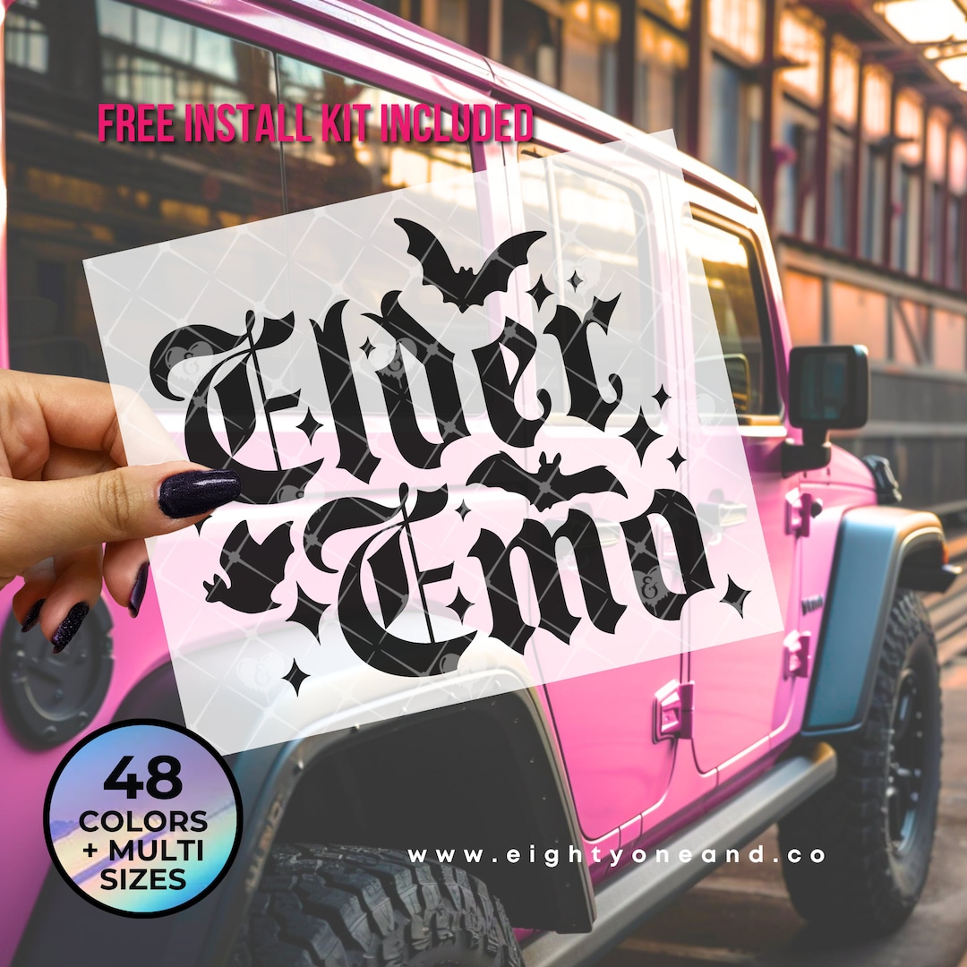 Elder Emo Decal Midwest Emo Emo Stickers Emo Sticker Emo Elder Emo Emo ...