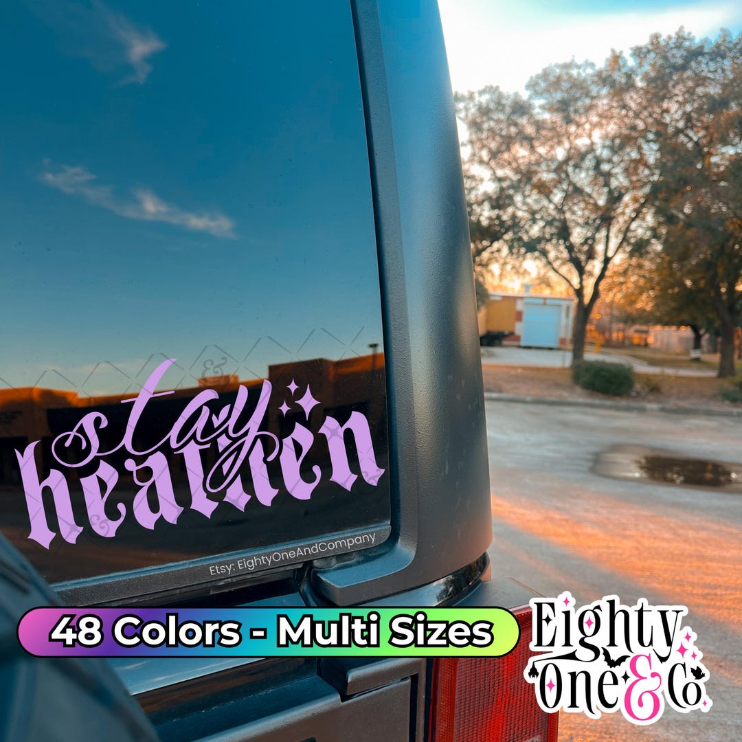 Stay Heathen Decal Gothic Decal for Boujee Bruja's Modern Goth Style ...