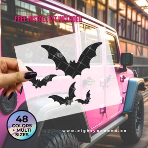 Group of Bat Vinyl Bat Stickers Bat Decals Halloween Decals Spooky ...