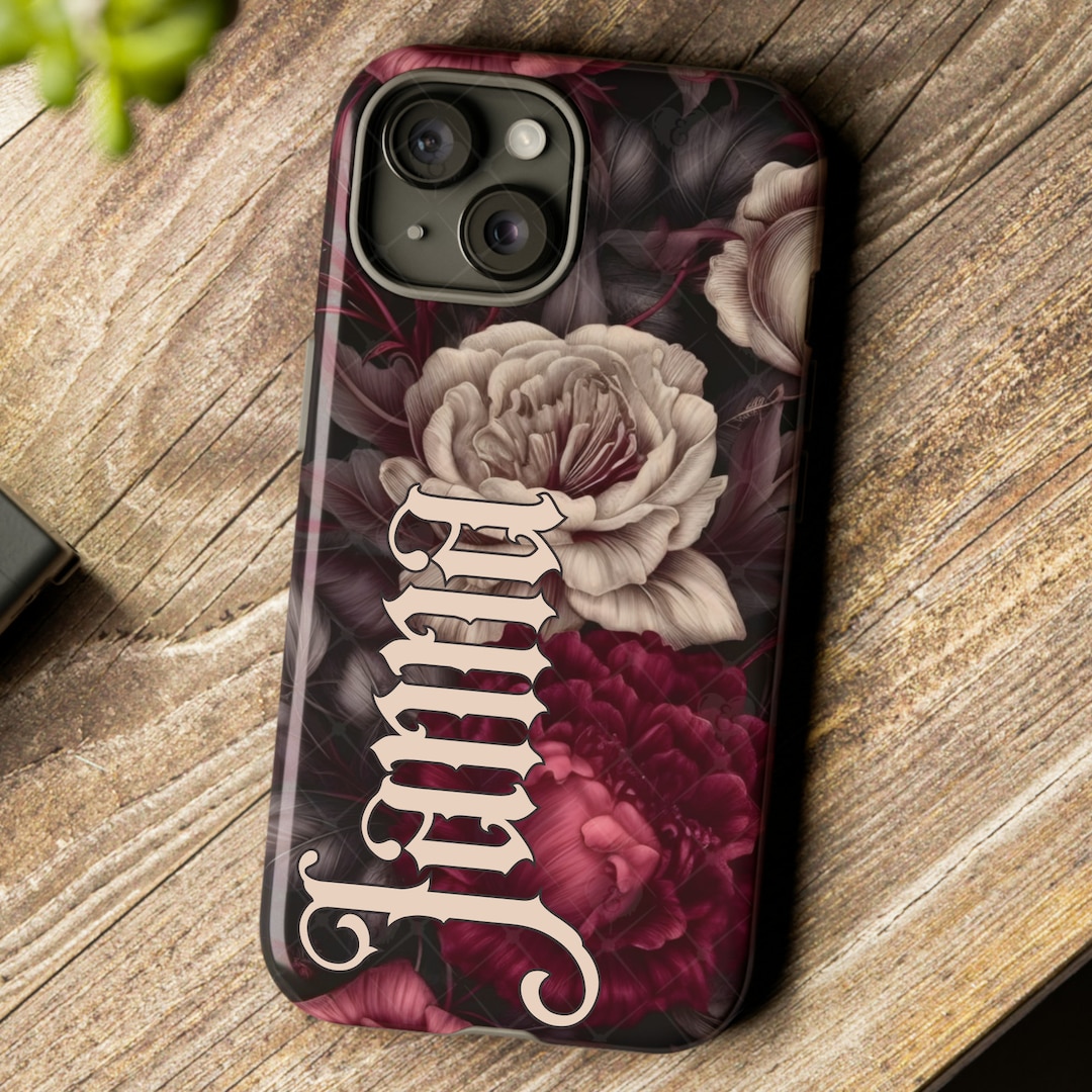 Goth Phone Case Victorian Gothic Fall Flowers Nature Phone Case Boho ...