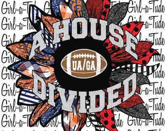 House Divided Football Svg - Etsy Finland