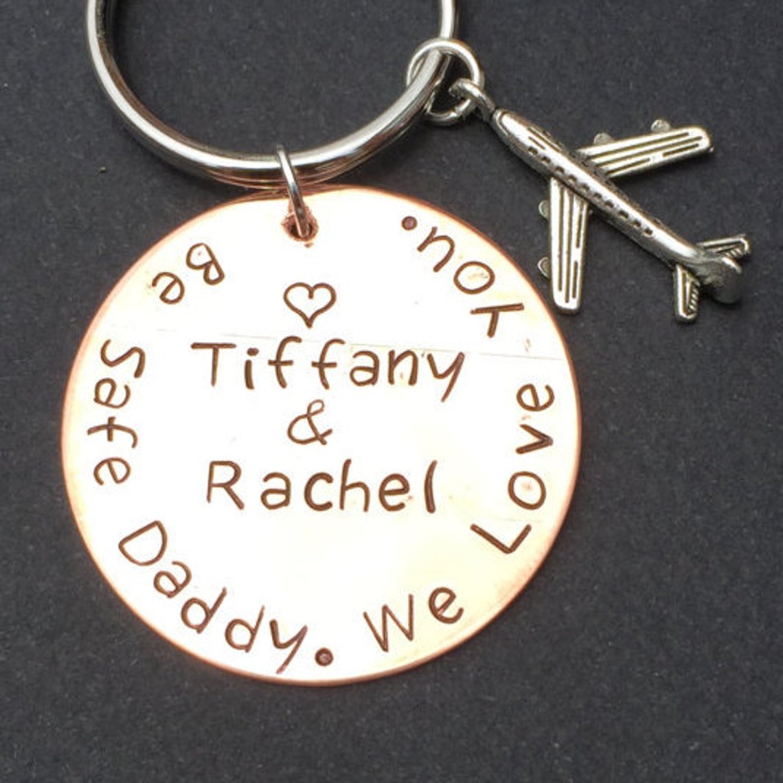 Be Safe Daddy We Love You Key Chain-fathers Day Gifts-gift for | Etsy