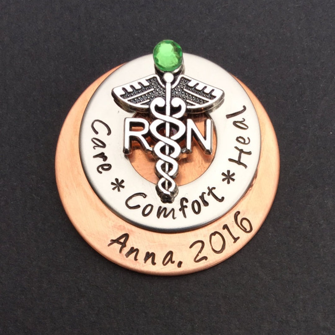 Personalized Nursing Pin / LPN BSN RN / Nurse Pin / Nursing Student ...