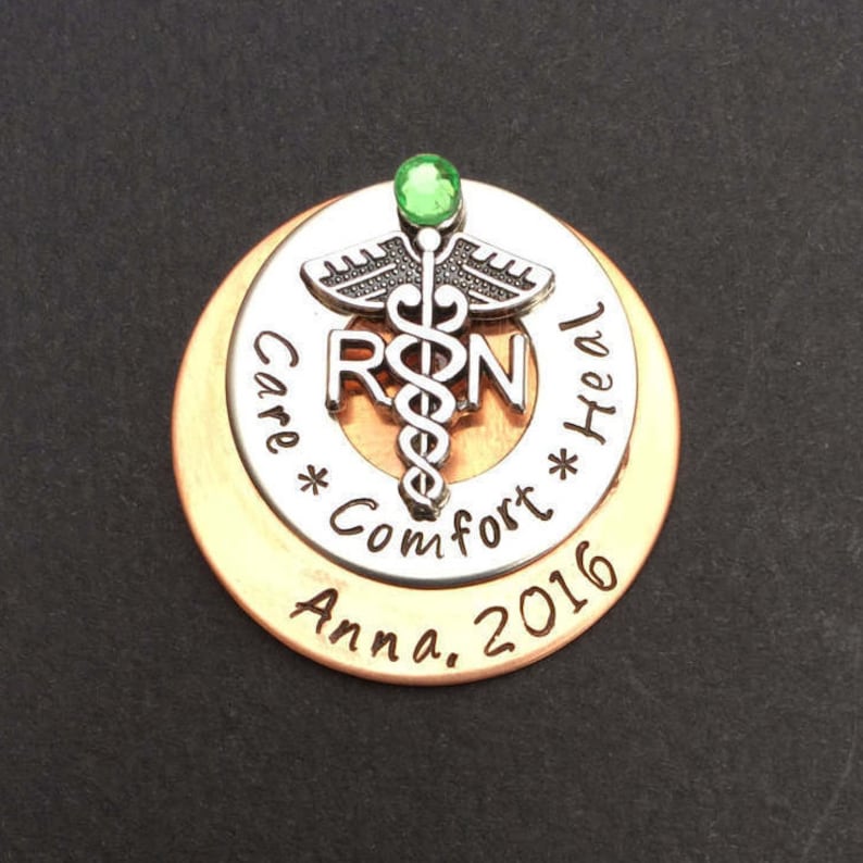 Personalized Nursing Pin / LPN BSN RN / Nurse Pin / Nursing - Etsy
