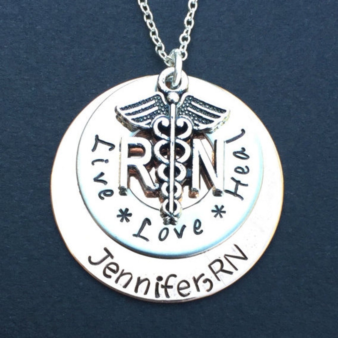 RN LPN Necklace - BSN Necklace - Personalized Nursing Necklace ...