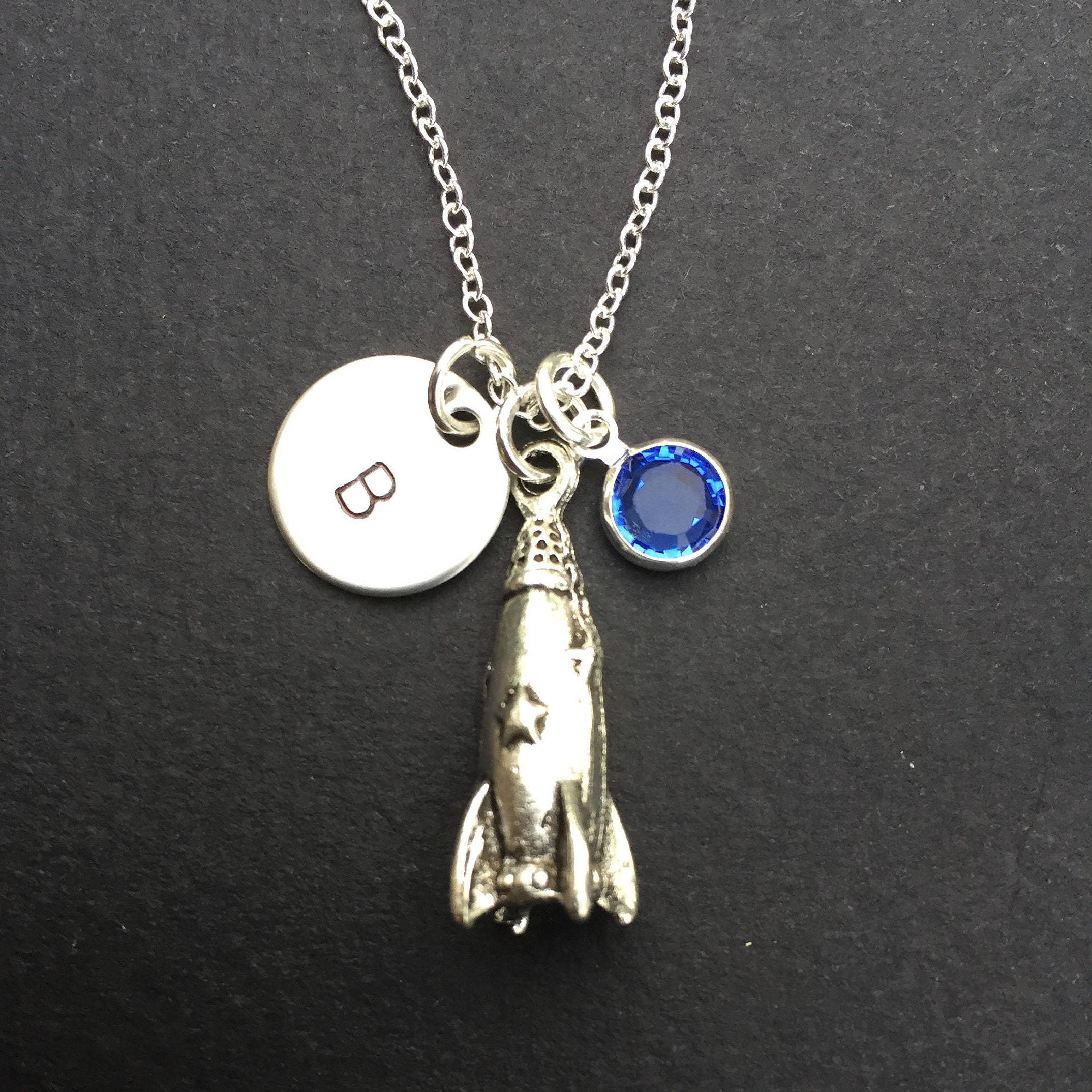 Rocket Necklace Rocket Pendant Rocket Charm Necklace - Etsy