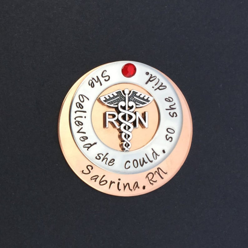 Personalized Nursing Pin / RN Pin / Nursing Student / Nursing | Etsy