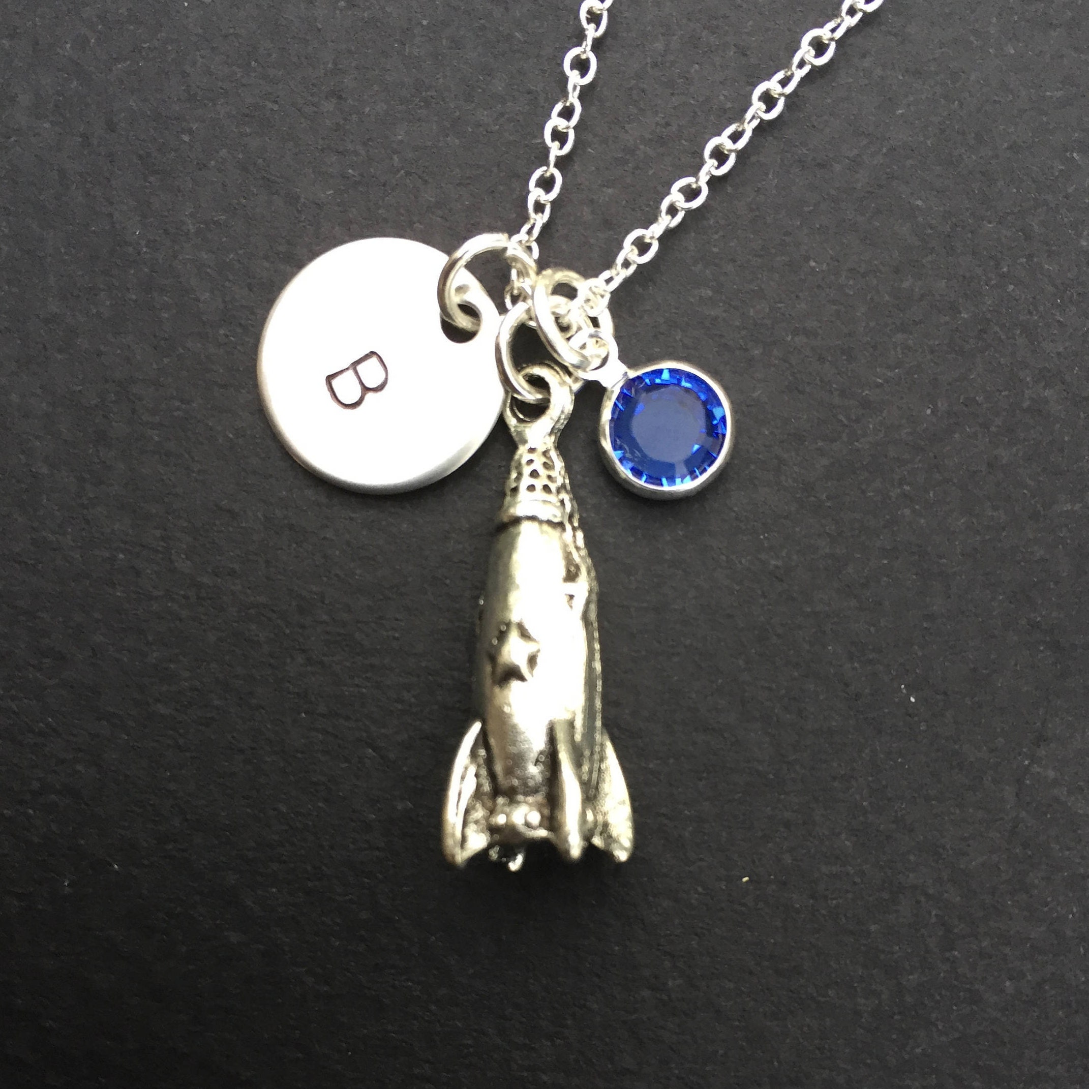 Rocket Necklace Rocket Pendant Rocket Charm Necklace - Etsy