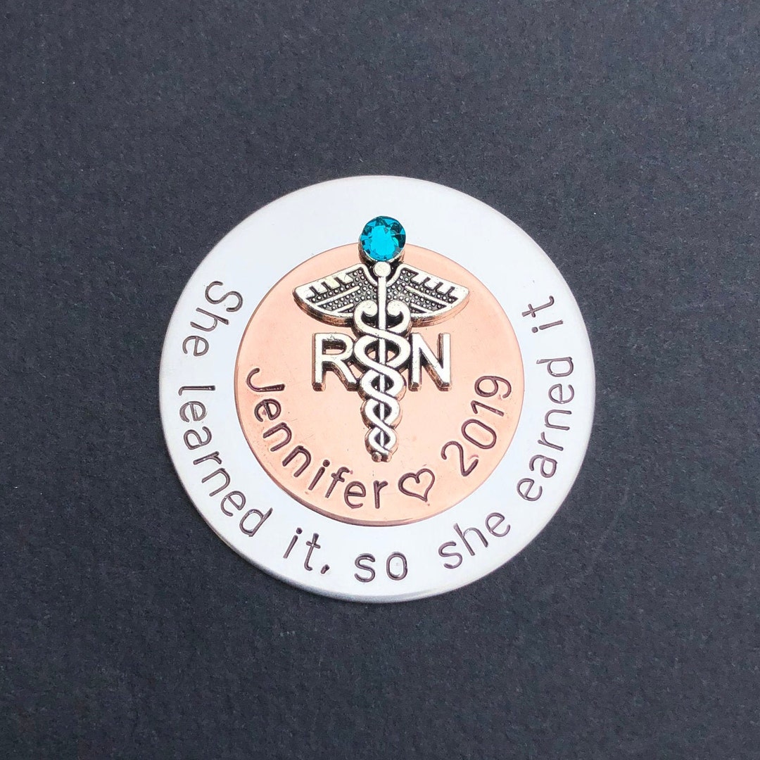 Personalized Nursing Pin - LPN BSN RN - Customized Nurse Pin - Nursing ...