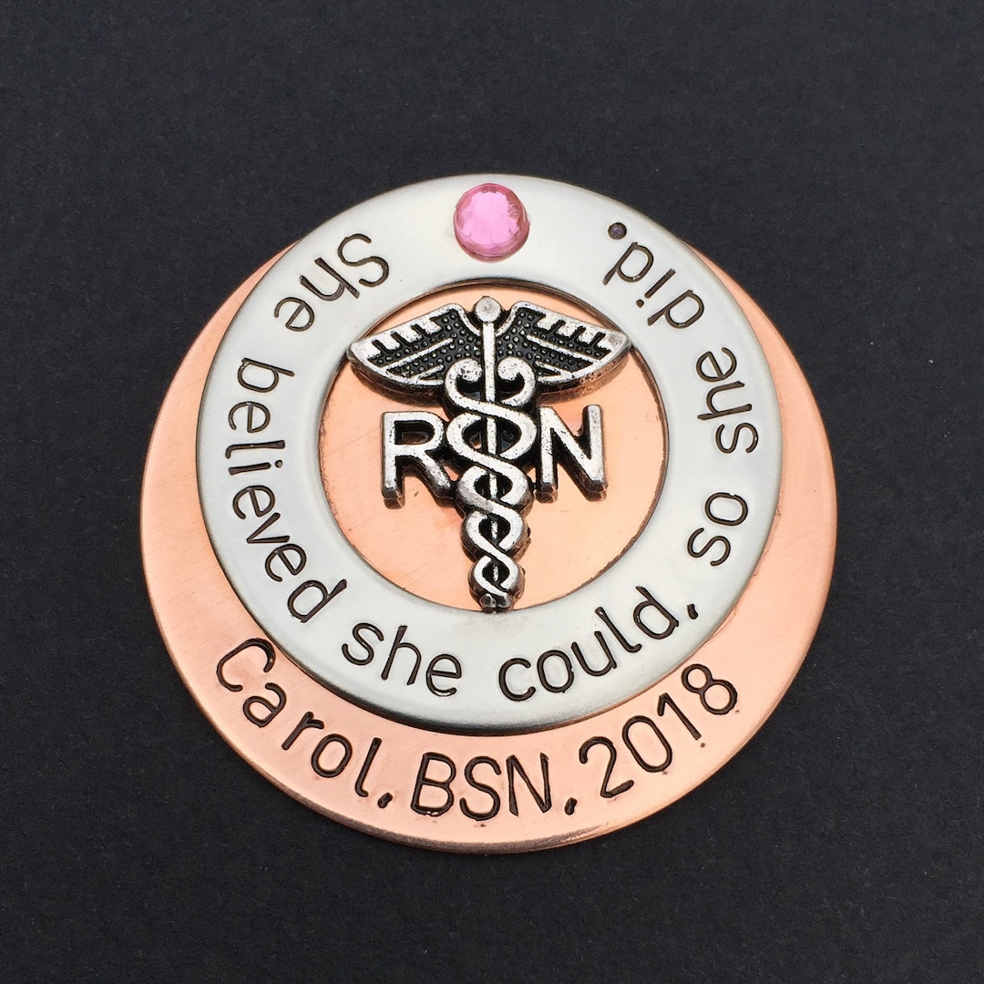 Personalized Nursing Pin / RN Pin / Nursing Student / Nursing Pinning ...