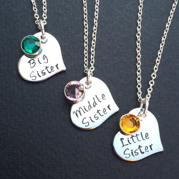 Sister Necklace Set - Etsy