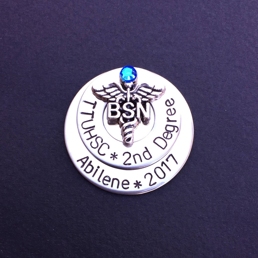 Personalized Nursing Pin / LPN BSN RN / Nurse Pin / Nursing Student ...