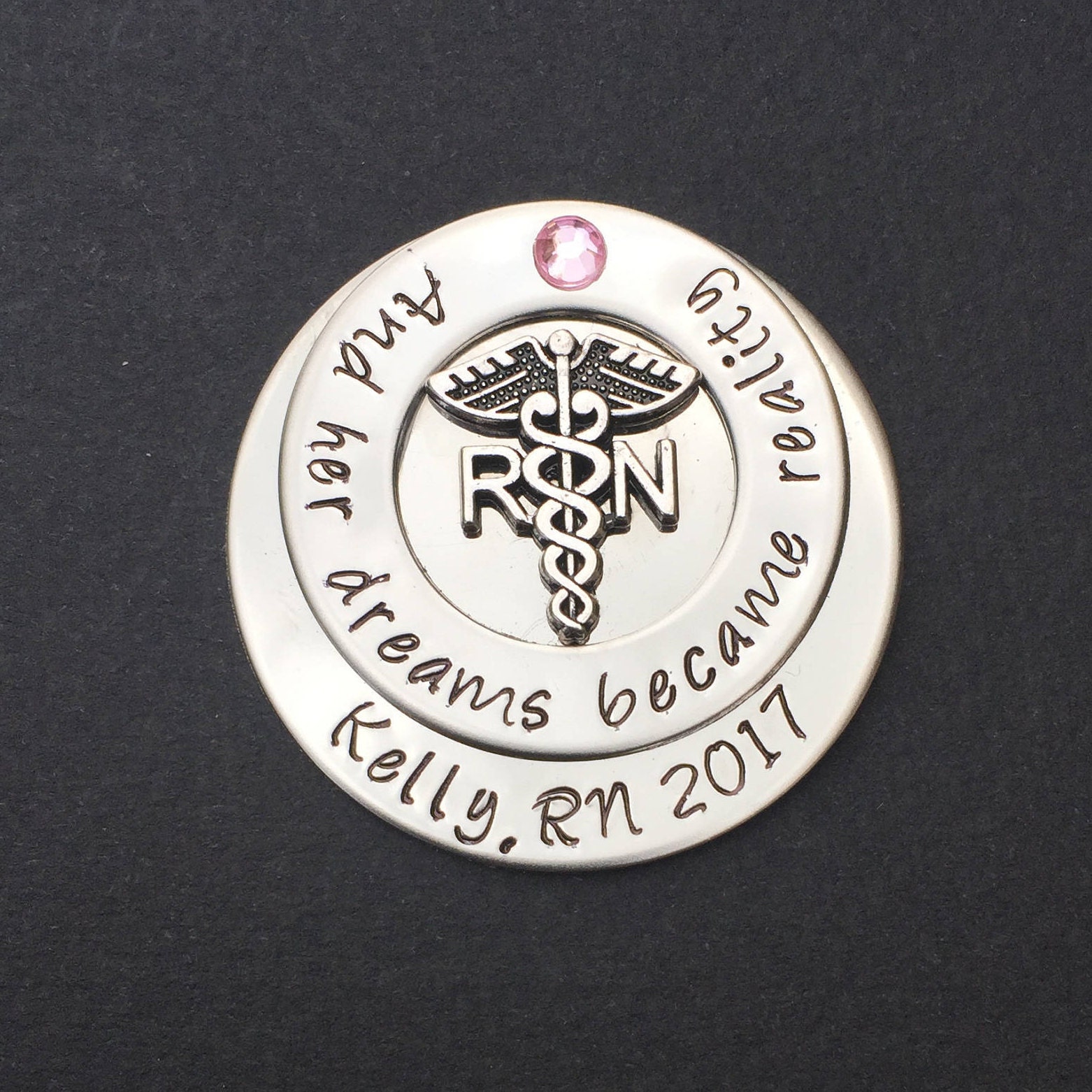 Personalized Nursing Pin / RN Pin / Nursing Student / Nursing Pinning ...