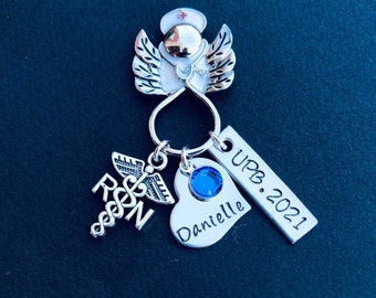 Graduation Angel Pin - Etsy