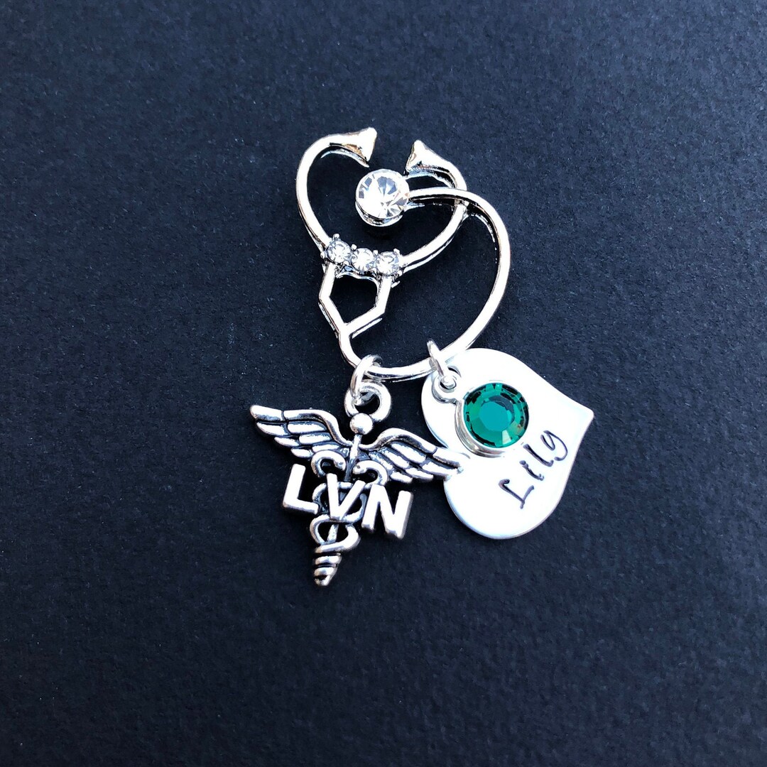 Personalized Nursing Pin / LVN BSN RN Lpn Np / Nurse Pin / Nursing ...