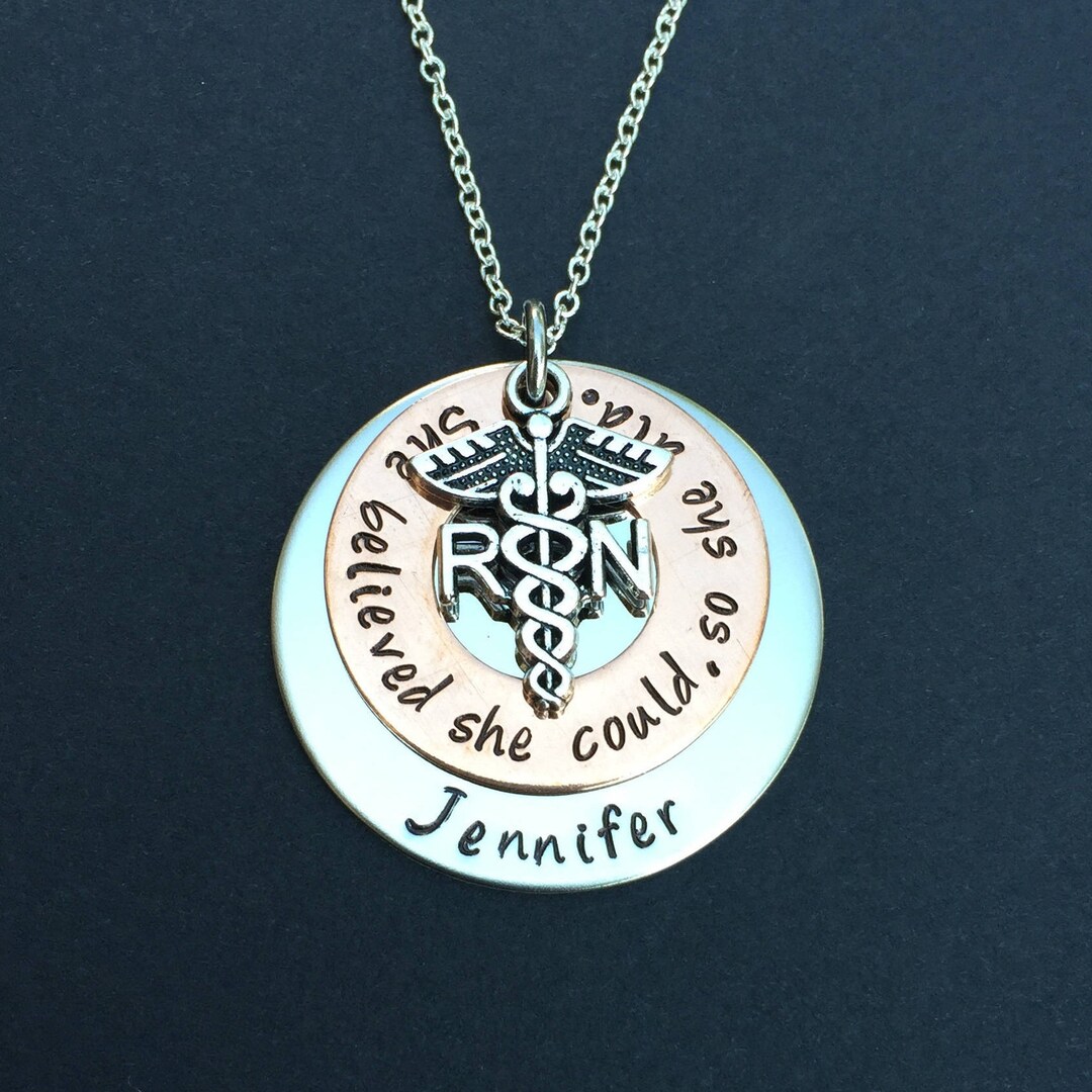 RN LPN Necklace - Personalized Nursing Necklace - Registered Nurse ...