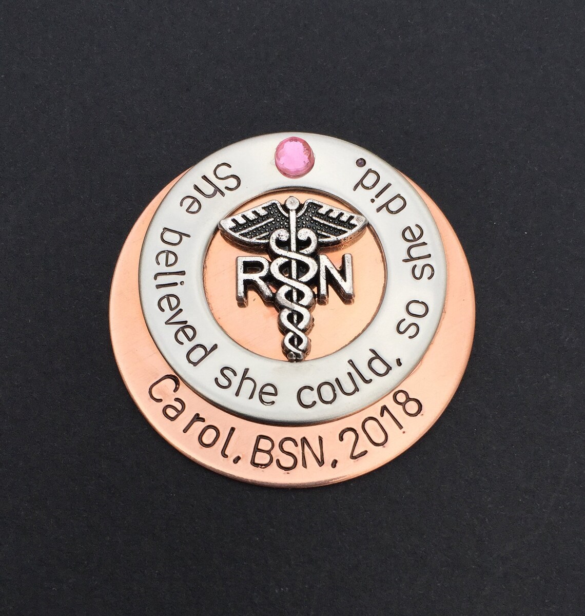 Personalized Nursing Pin / RN Pin / Nursing Student / Nursing - Etsy