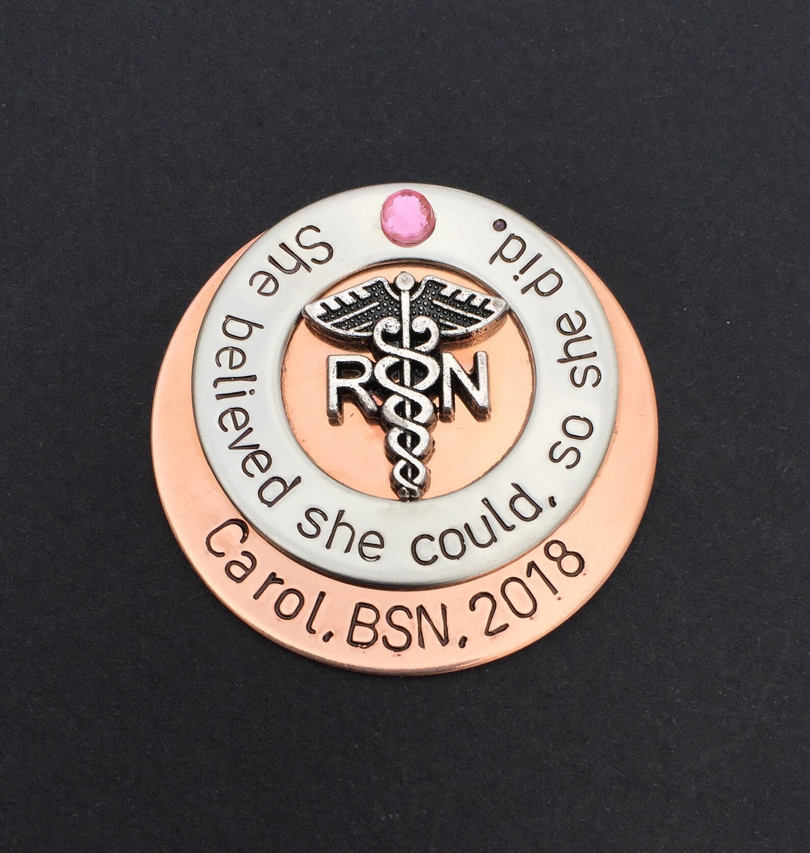 Personalized Nursing Pin / RN Pin / Nursing Student / Nursing - Etsy