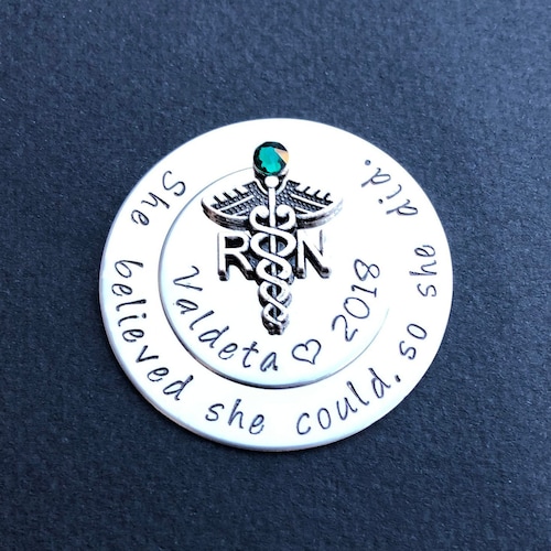 Silver Nursing Pin for the Pinning Ceremony Student Graduation | Etsy