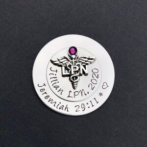 Personalized Nursing Pin / LPN BSN RN / Nurse Pin / Nursing Student ...