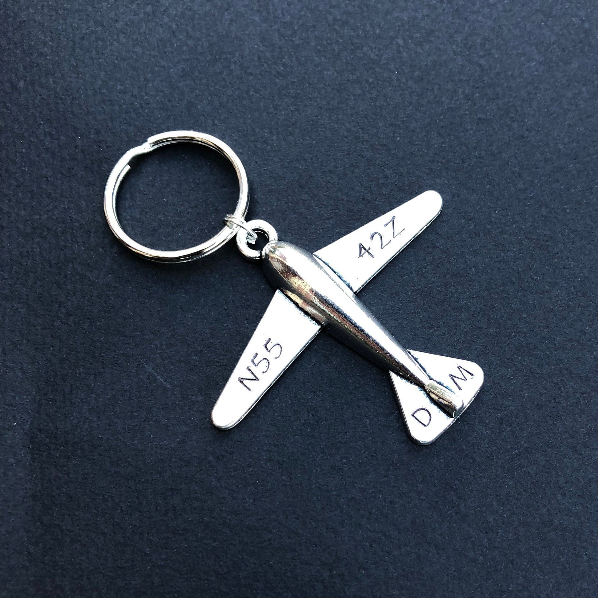 Plane Keychain Pilot Gift Airplane Keychain Airplane - Etsy