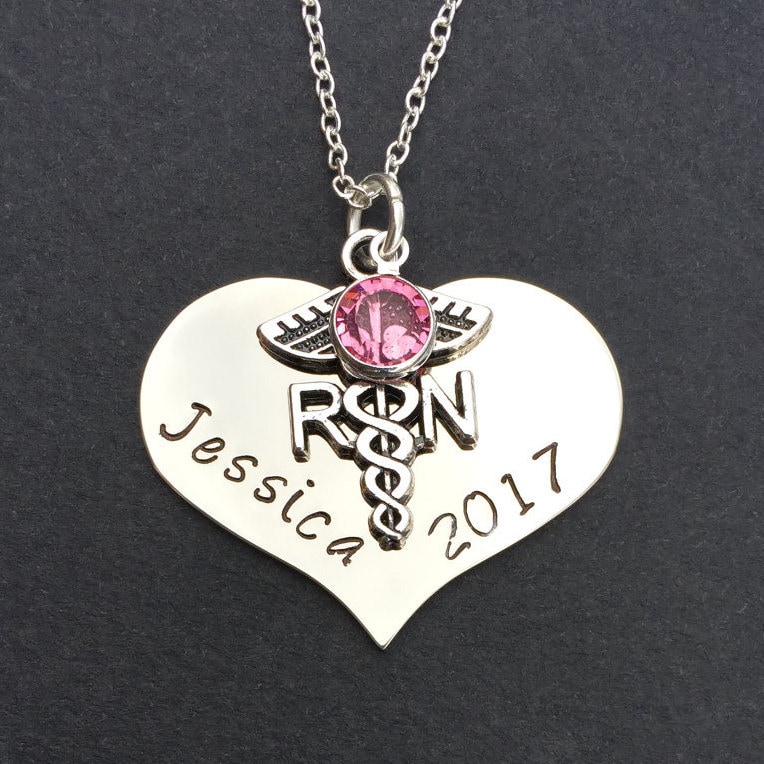 Personalized Nursing Necklace / RN Necklacce / BSN Necklace / LPN ...