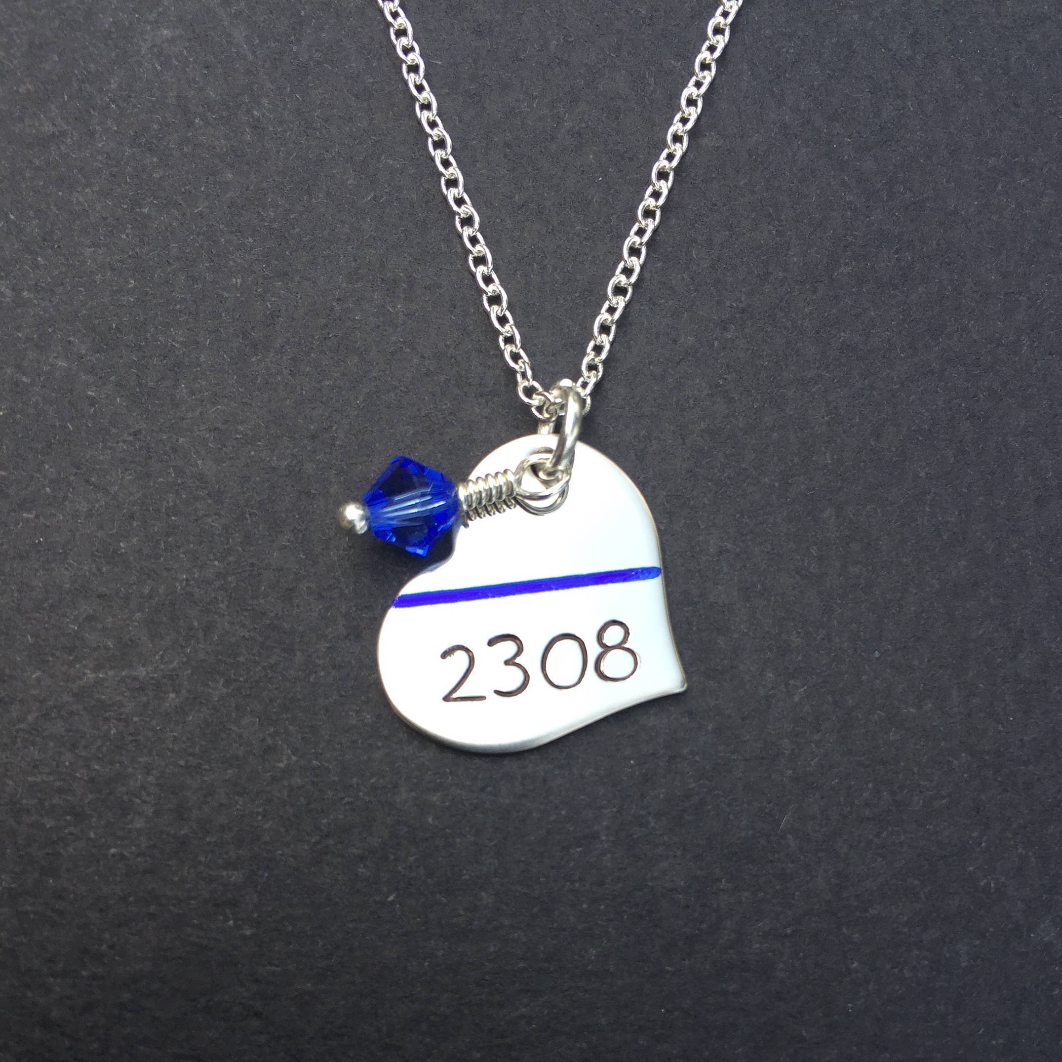 Thin Blue Line Jewelry, Police Officer Gifts, Police Wife Necklace ...