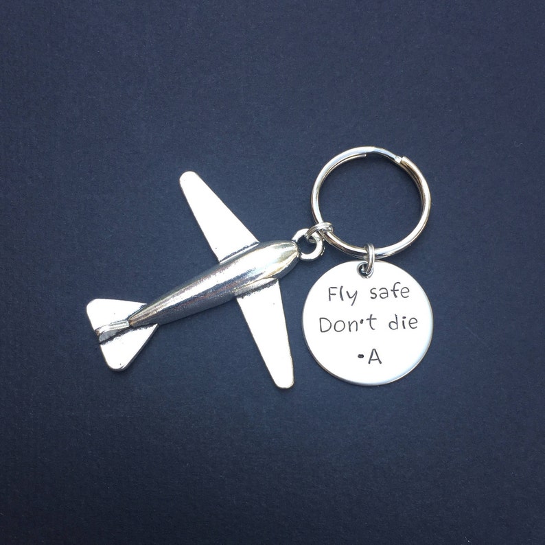 Fly Safe Keychain Fly Safe Don't Die Pilot Gift | Etsy