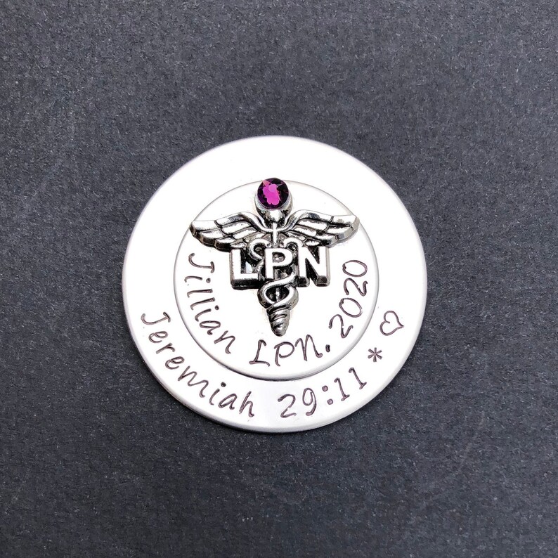 Personalized Nursing Pin / LPN BSN RN / Nurse Pin / Nursing - Etsy