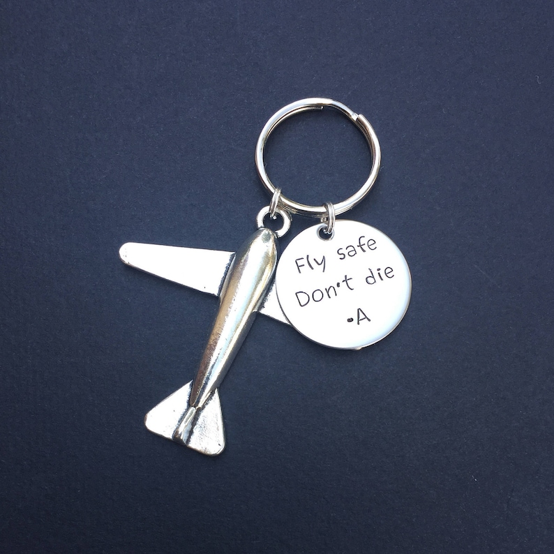 Fly Safe Keychain Fly Safe Don't Die Pilot Gift - Etsy