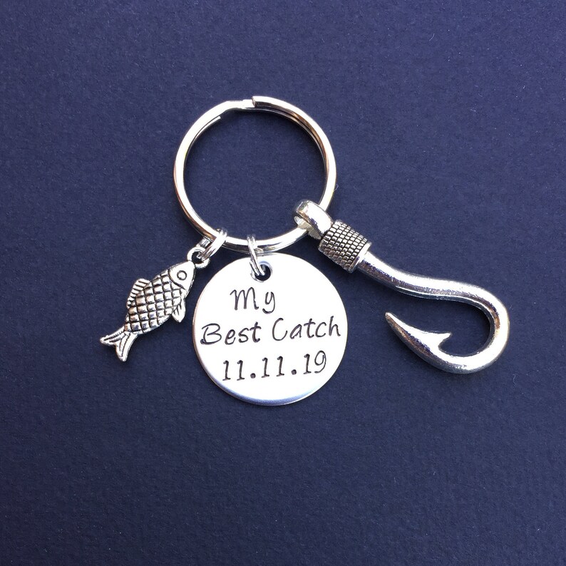 My Best Catch Keychain - Anniversary Gift - Mens Gift - Fishing Gift ...