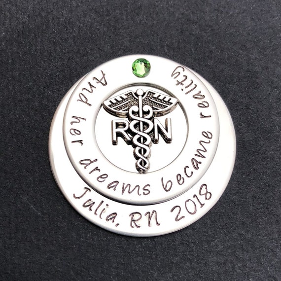 Personalized Nursing Pin / RN Pin / Nursing Student / Nursing | Etsy