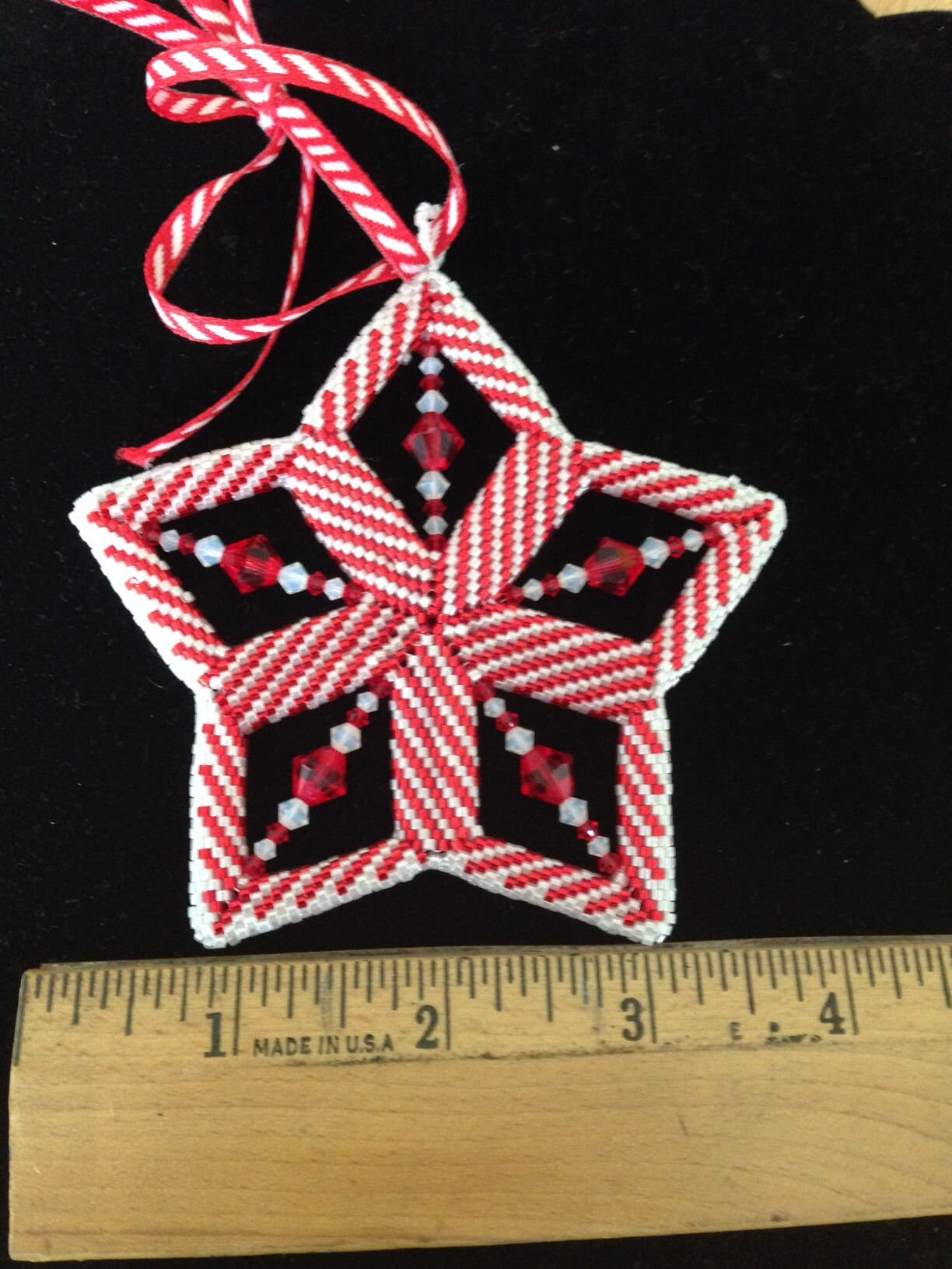 Candy Cane Star Christmas Ornament Pattern Tutorial PDF - Etsy