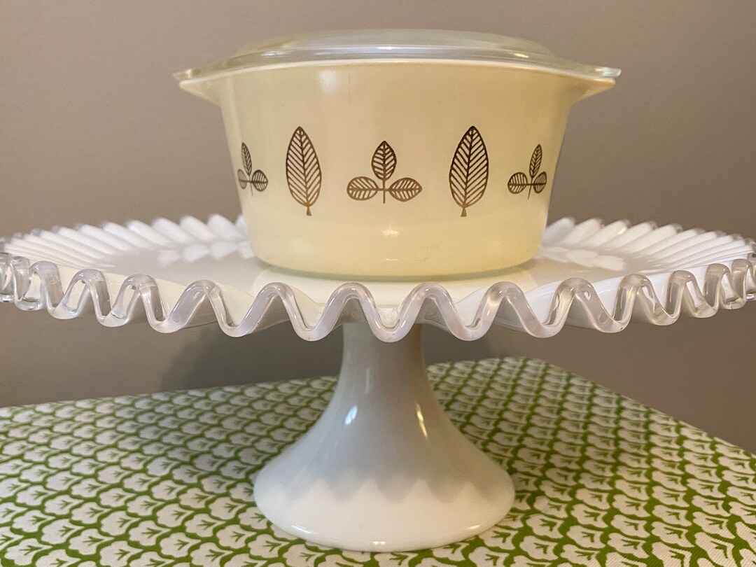 Vintage Pyrex Cinderella Buffet Twins Covered Casserole #473 / 1 Quart ...