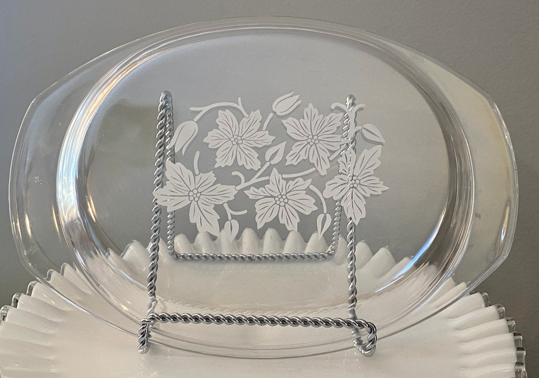 Princess House Fantasia 3 Quart Oval Covered Casserole "lid Only" White ...