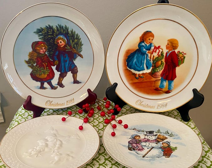 CHOICE - Vintage Avon 1980's Christmas Plates 1981, 1984, 1985 or 1986 ...