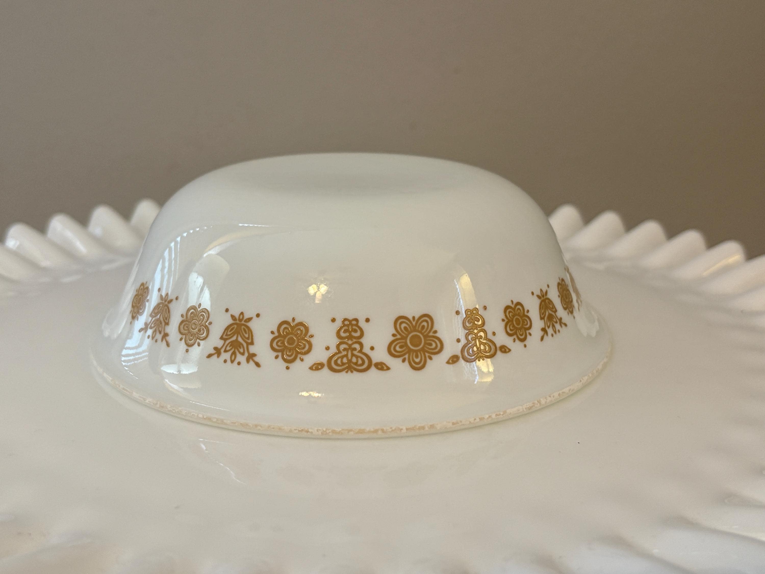 Vintage Corelle Butterfly Gold Cereal Bowl: Harvest Gold Kitchen Decor ...